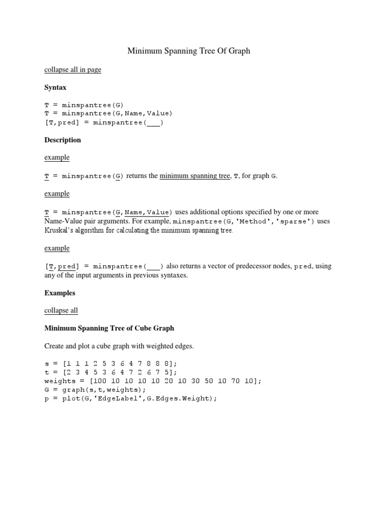 Projek Spanning Tree of Graph | PDF | Vertex (Graph Theory) | Combinatorics