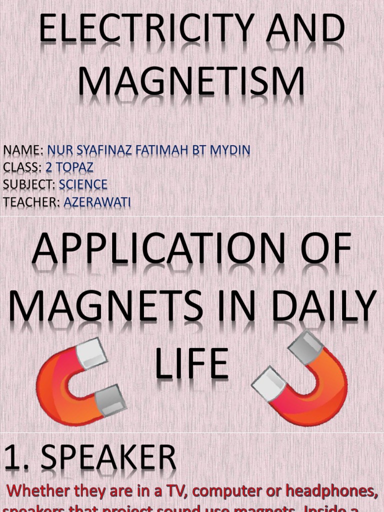 Uses of Magnet Form 2 | PDF