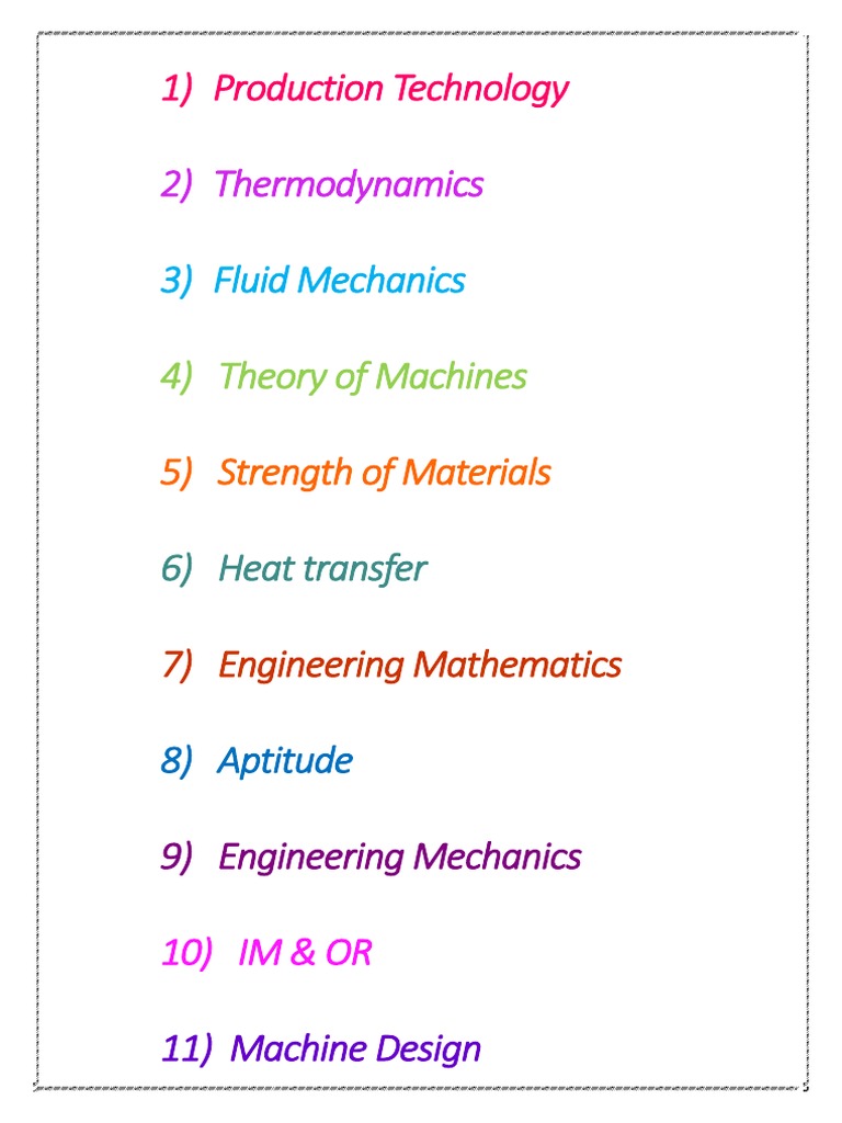 2) Thermodynamics: 1) Production Technology | PDF