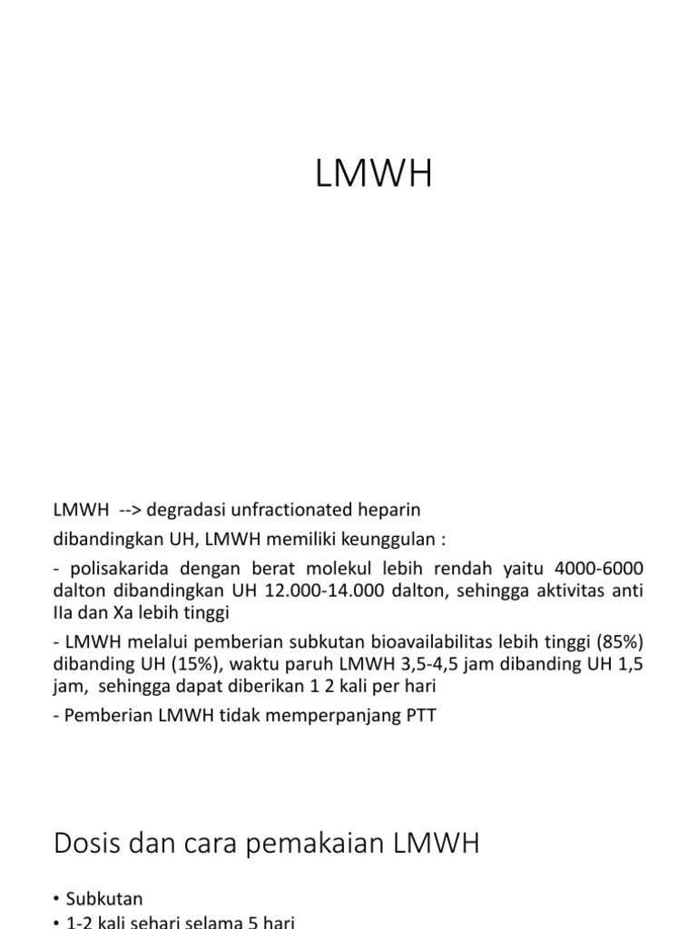 LMWH | PDF