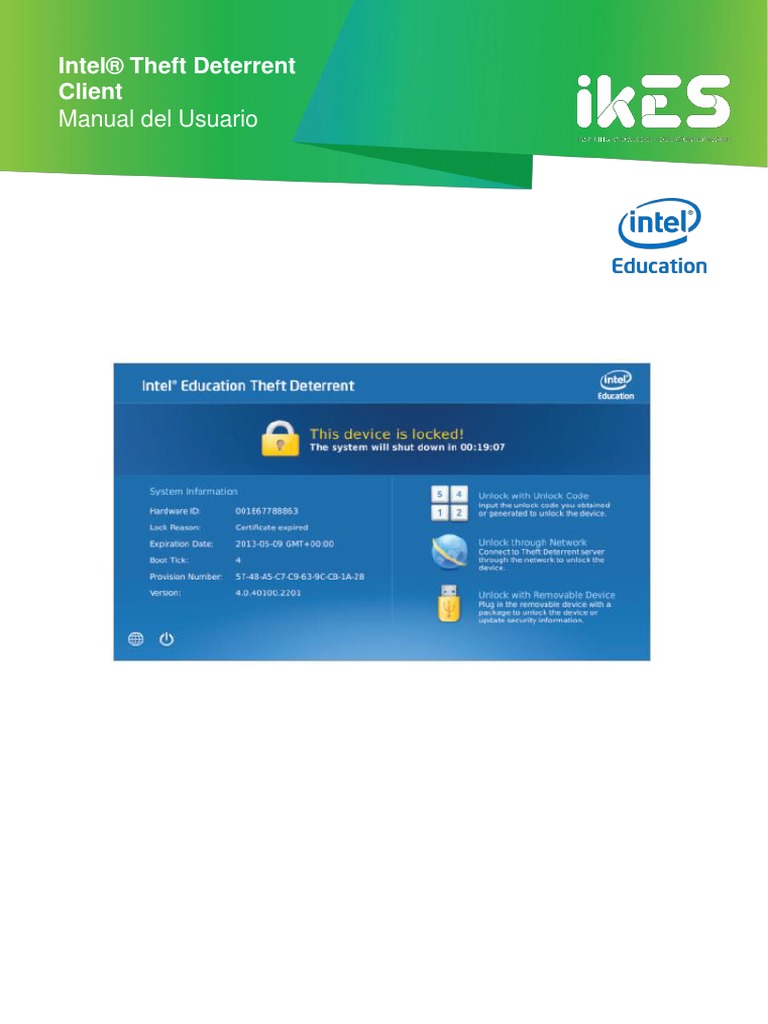 Intel Education Theft Deterrent Client User Manual ES | PDF | Server ...