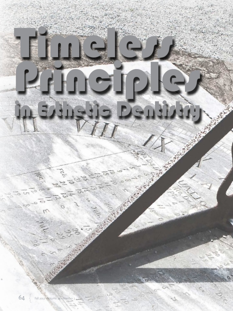 Timeless Principles in Esthetic Dentistry JCD Fall 2012 | PDF ...