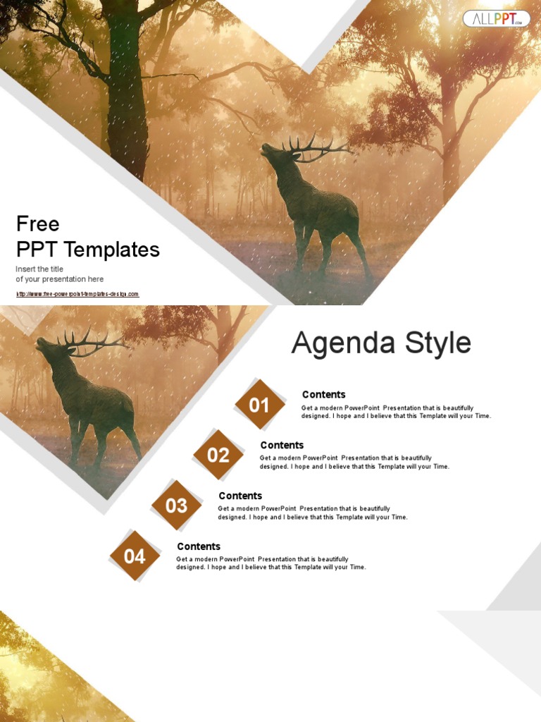 Red Deer PowerPoint Templates | PDF | Infographics | Microsoft Power Point