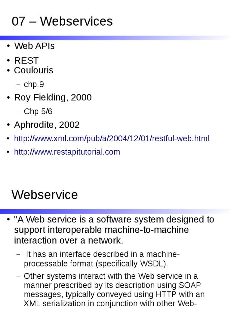 An In-Depth Analysis of Web Service API Styles and REST Architectural Principles | PDF ...