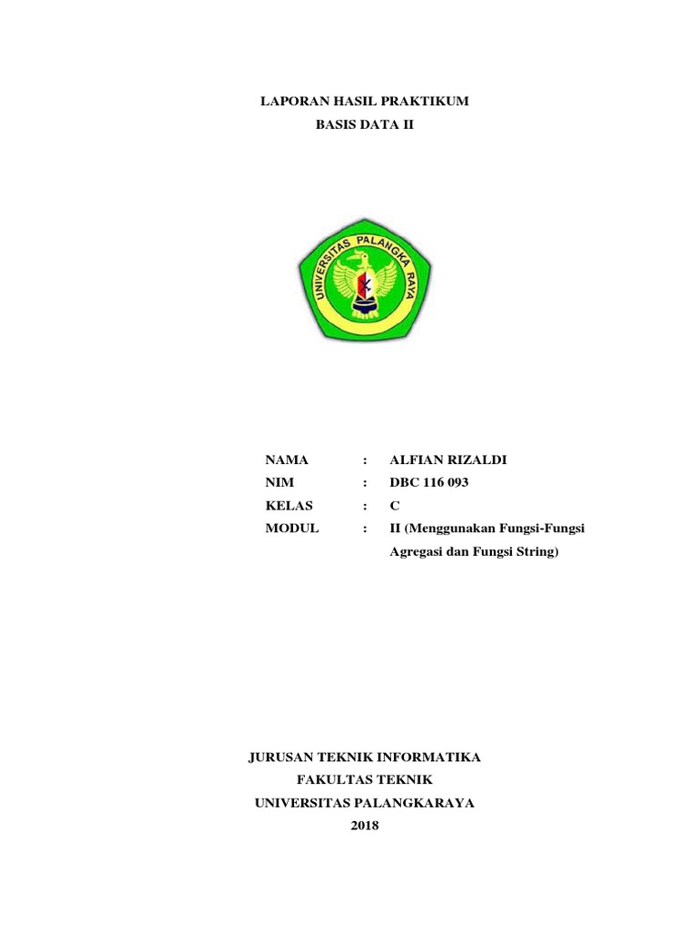 Laporan Basdat 2 (Modul 2) | PDF | Komputer | Teknologi & Rekayasa