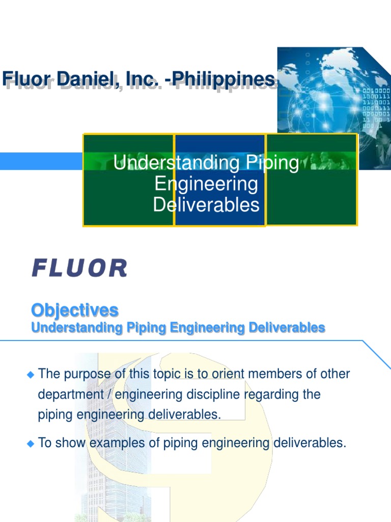 Fluor Daniel, Inc. - Philippines: Understanding Piping Engineering ...