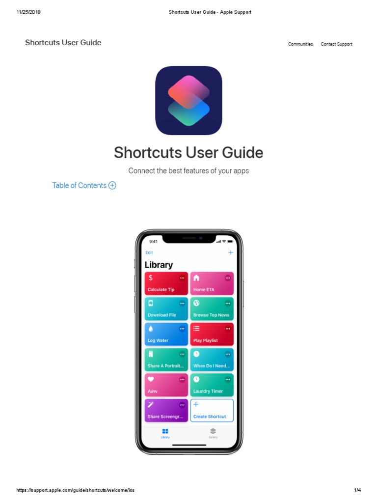 IOS Shortcuts User Guide V 2.1 | PDF | Ios | Siri