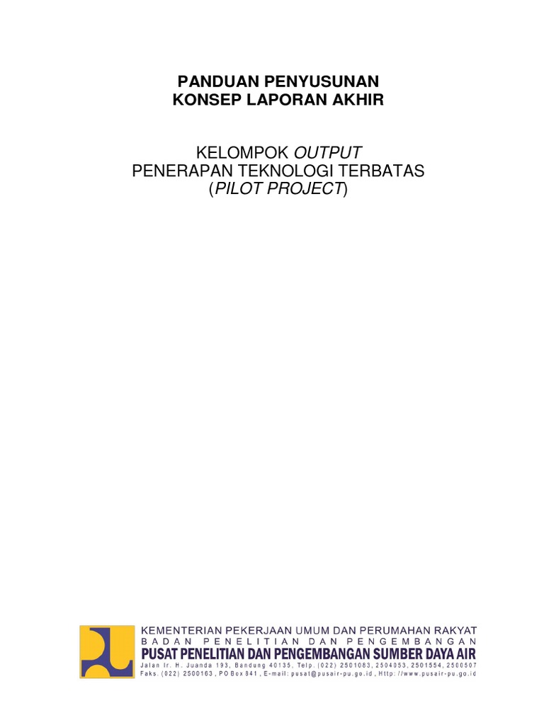 Format Panduan Penulisan Pilot Projek | PDF