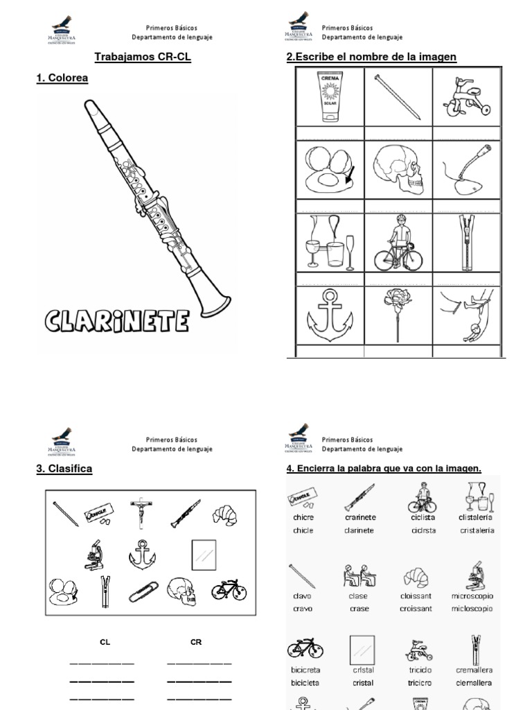Grupo Consonantico CL-CR | PDF