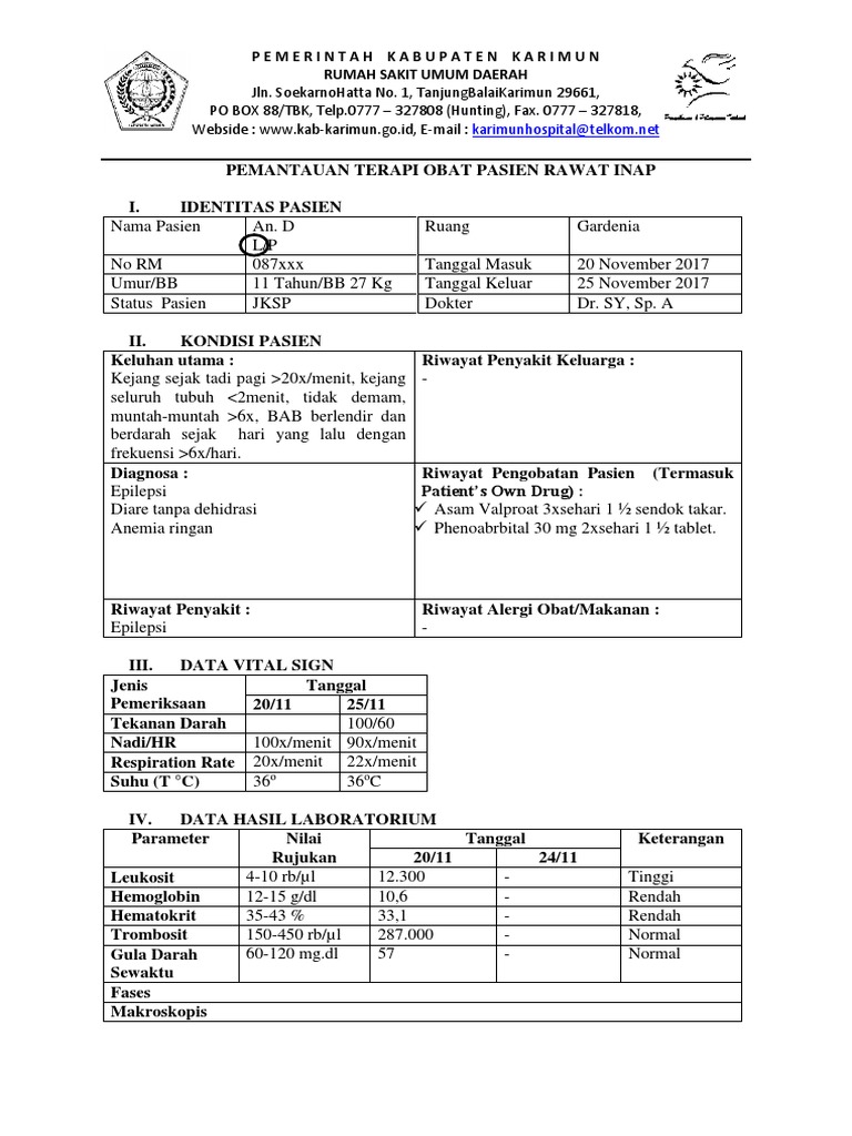 Form Meso Rsud | PDF
