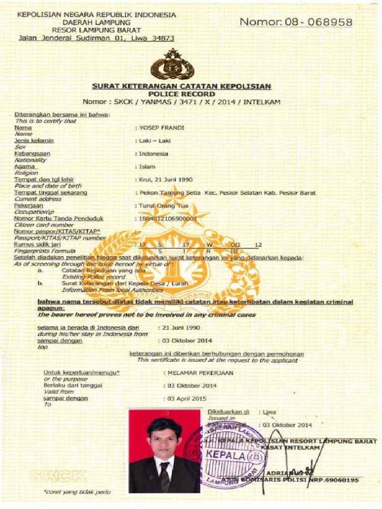 Police Record | PDF
