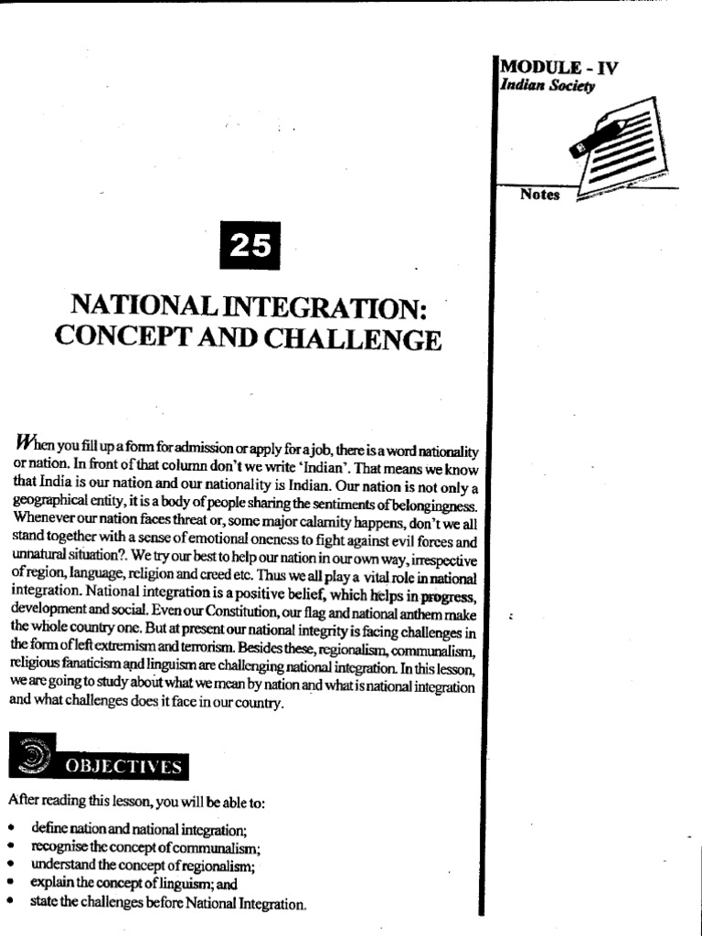 L-25 National Integration Concept and Challenge | PDF