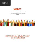 The Metro Manila Developmental Screening Test | PDF | Behavioural ...