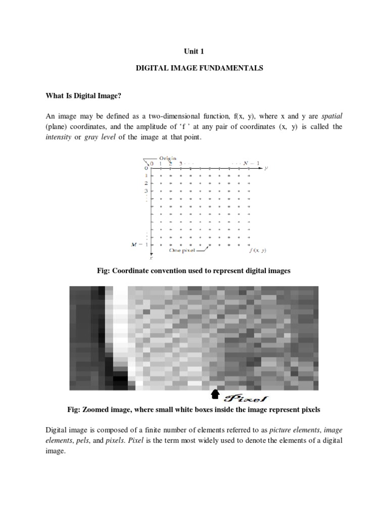 Image Processing Unit 1 Pdf Pdf Eye Retina