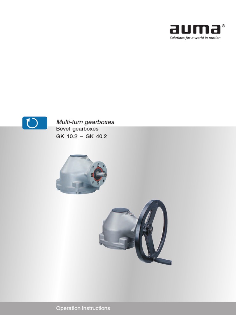 Catalog Gearbox AUMA | PDF | Bearing (Mechanical) | Transmission ...