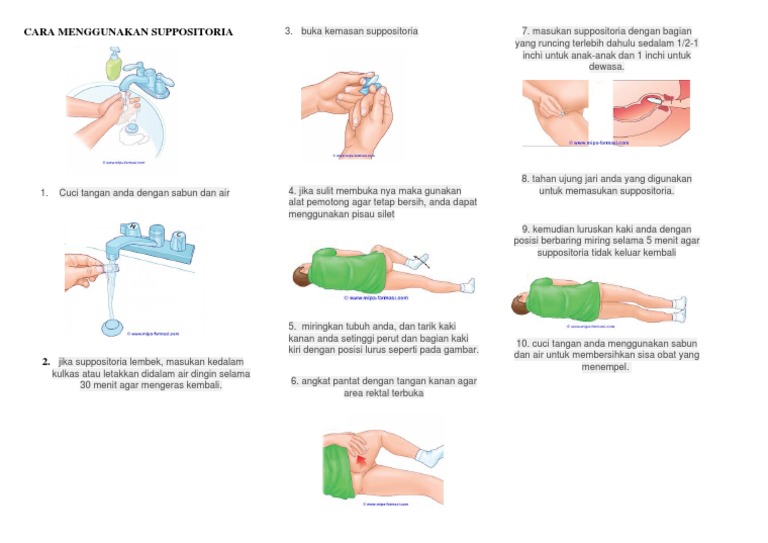 Cara Menggunakan Suppositoria | PDF