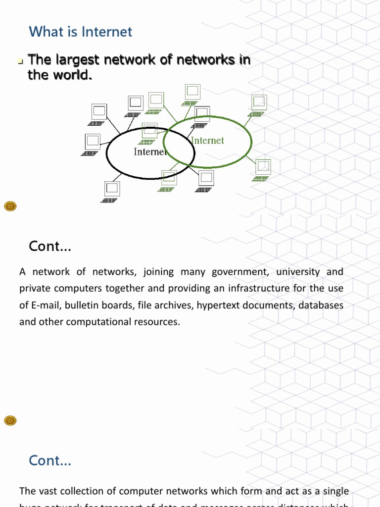 What Is Internet: The Largest Network of Networks in The World | PDF ...