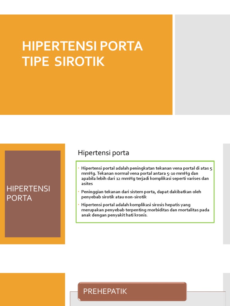 Hipertensi Portal Pada Sirosis Hepatis | PDF