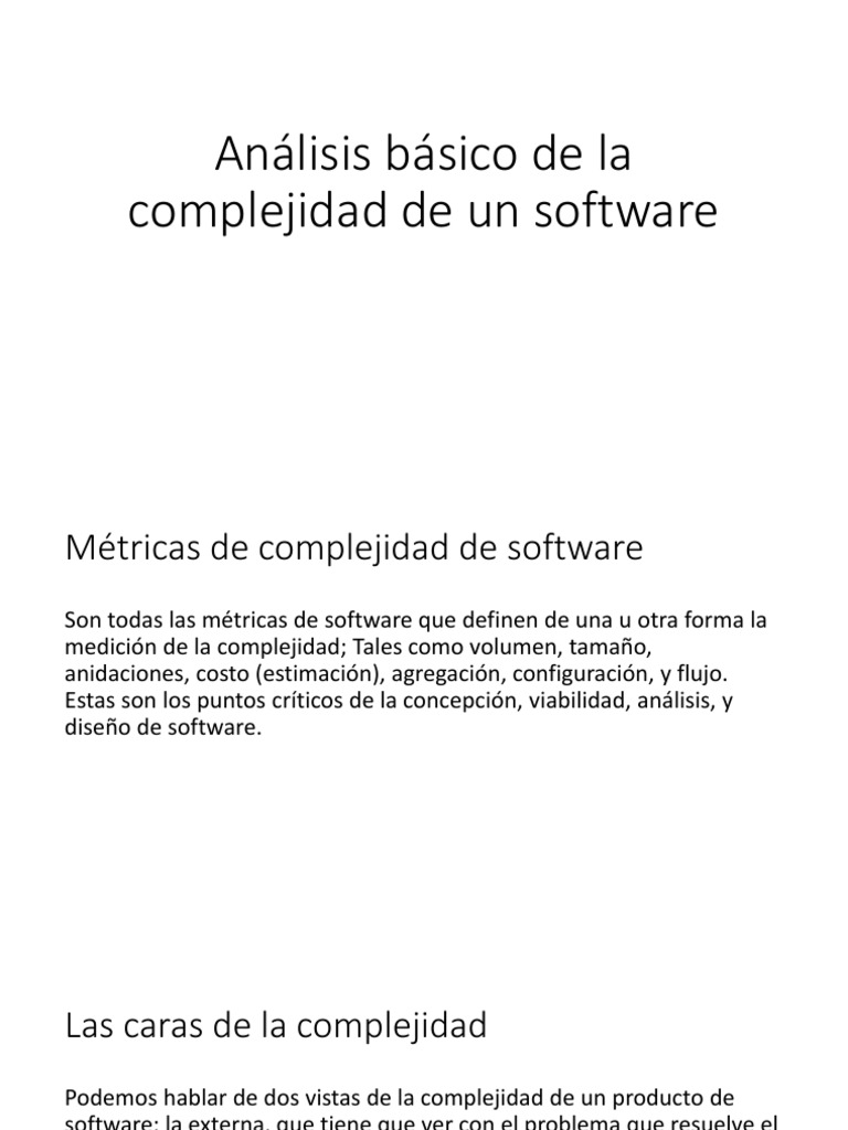 Métricas de Complejidad en Software | PDF | Programa de computadora | Programación