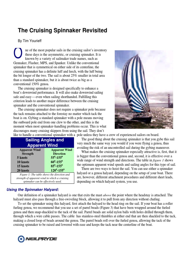 The Cruising Spinnaker Revisited: Sailing Angles and Apparent Wind ...