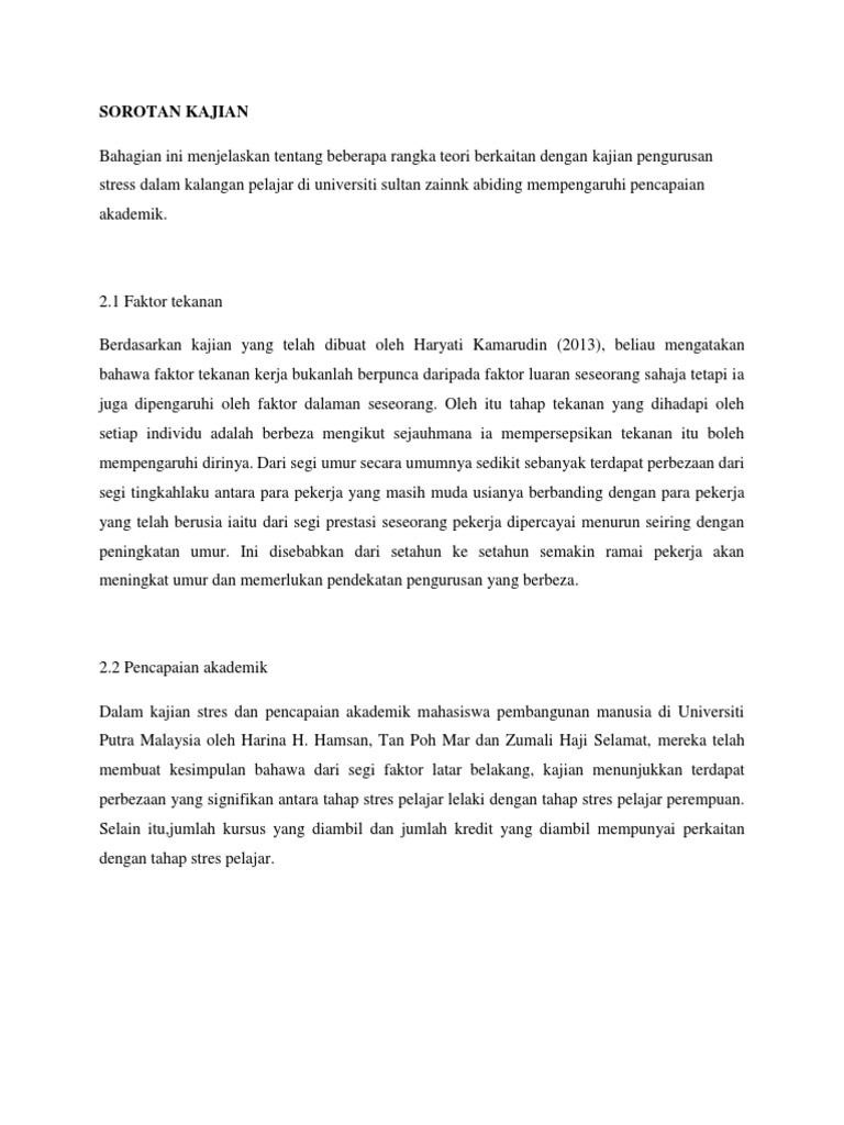 Sorotan Kajian | PDF