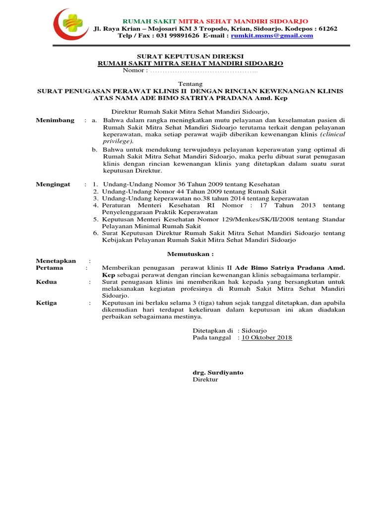 (Fix) SK RKK ADE BIMO | PDF