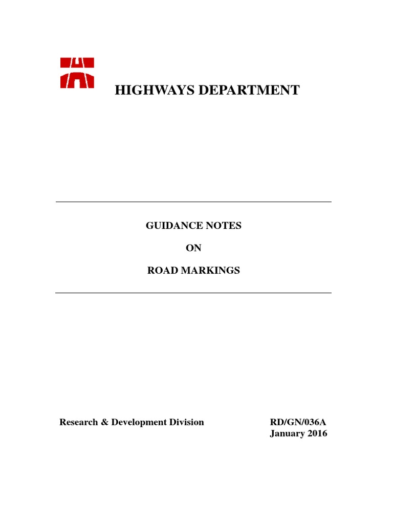 Road Marking Guidelines and Specifications | PDF | Road Surface | Glasses