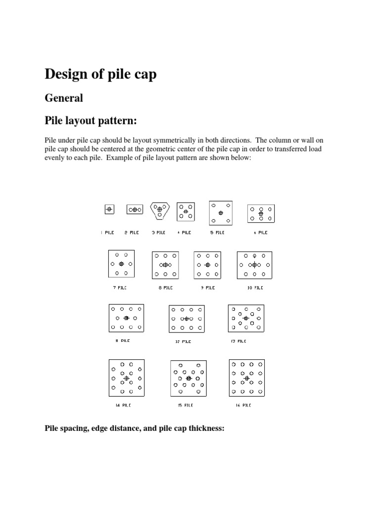 Pile Cap Design | PDF | Deep Foundation | Beam (Structure)