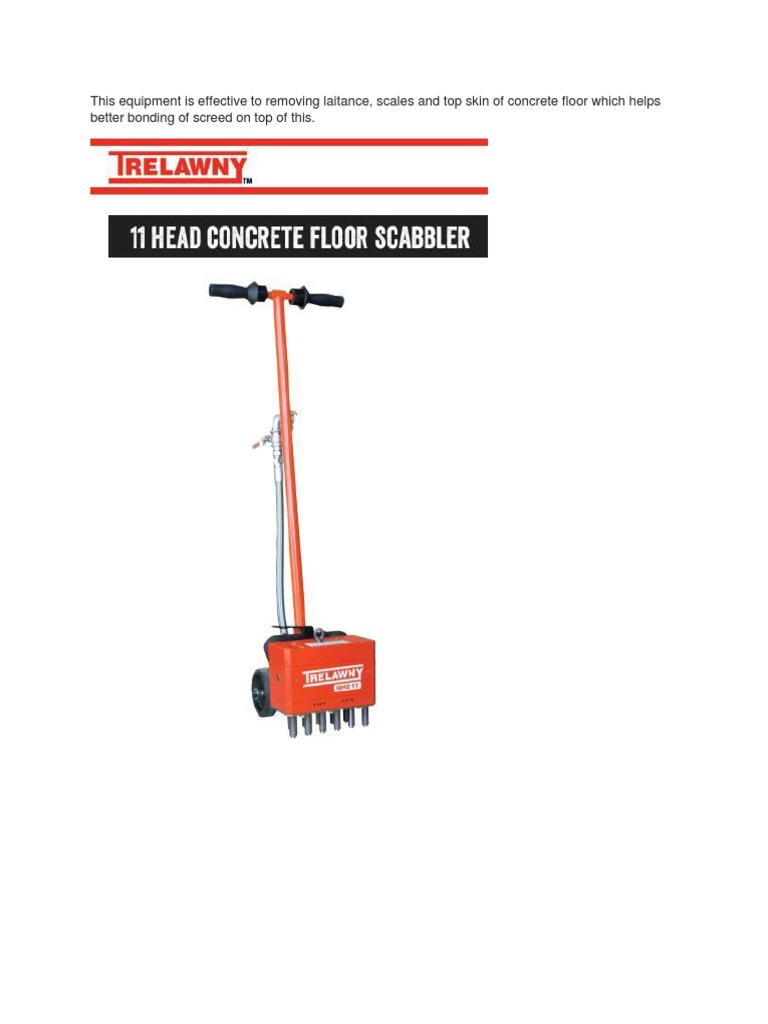 Concrete Floor Scabbler | PDF