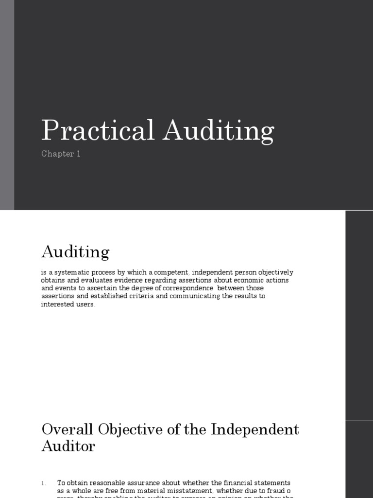 Practical Auditing | Download Free PDF | Audit | Internal Control