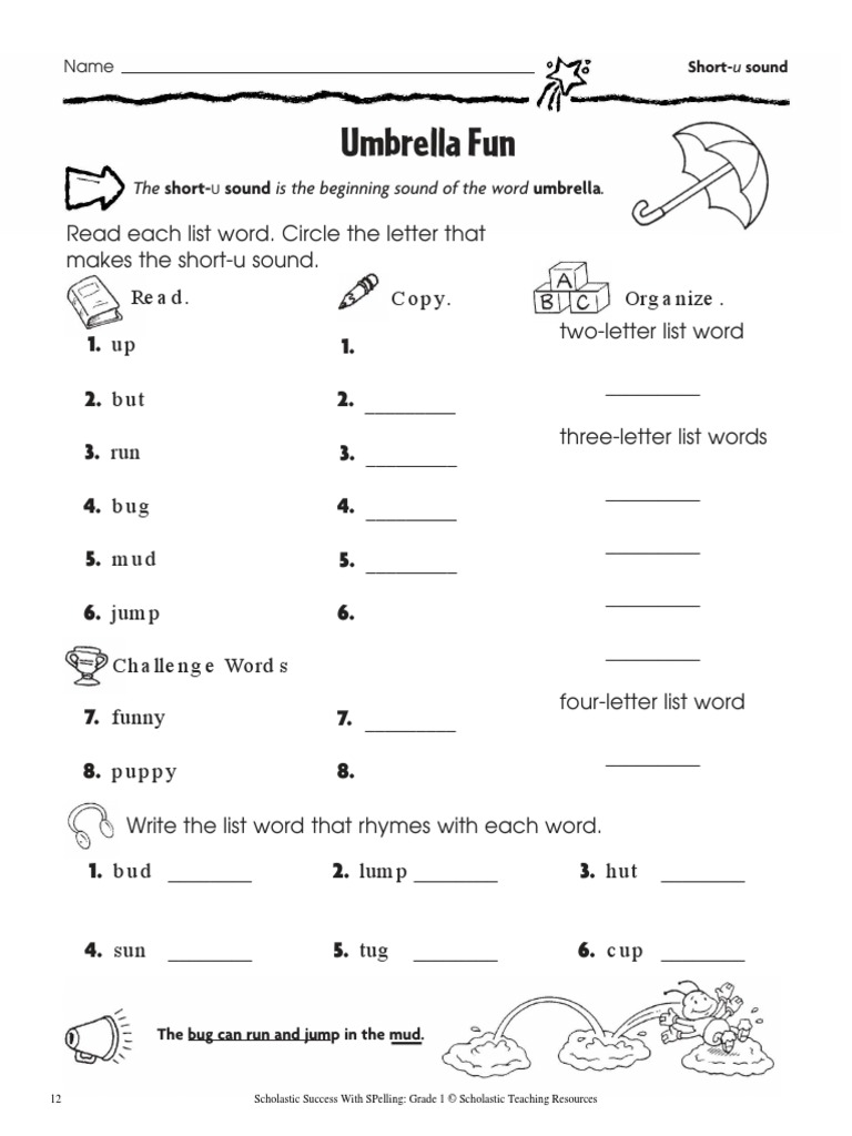 Success With Spelling Grade 1 | PDF
