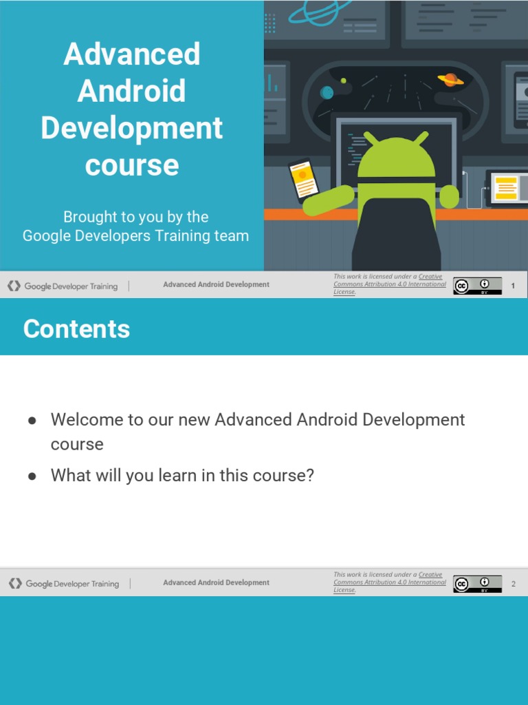Advanced Android Development Course: Brought To You by The Google ...