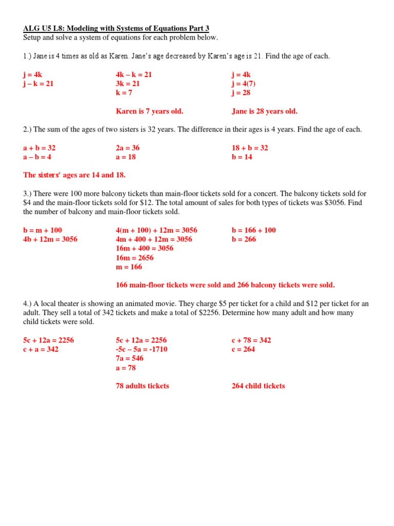 Unit 5 Lesson 8 HW Answer Key | PDF | Applied Mathematics ...