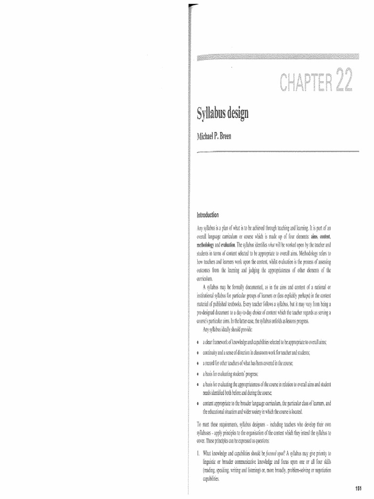 Syllabus Design | PDF