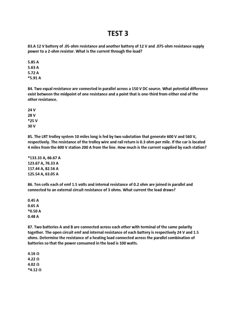 Analysis of Multiple Choice Questions Regarding Electric Circuits ...