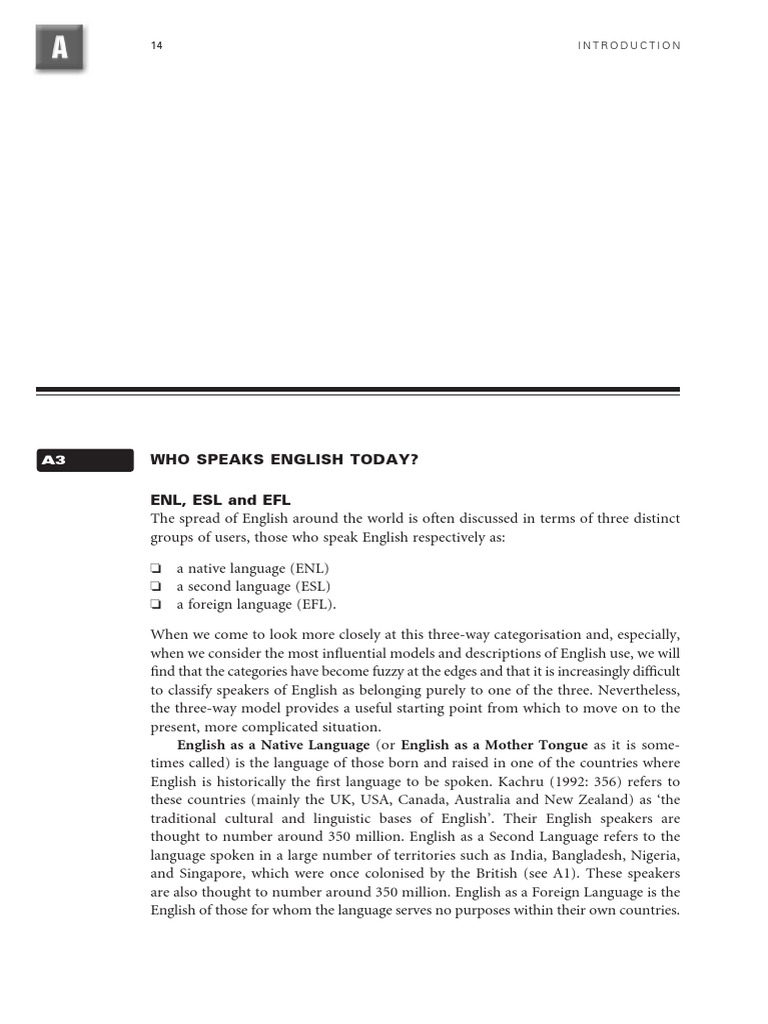 Who Speaks English Today | PDF | English Language | First Language