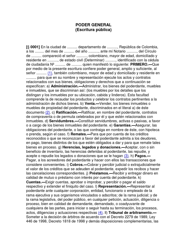 Modelo Poder General | PDF | Gobierno | Justicia