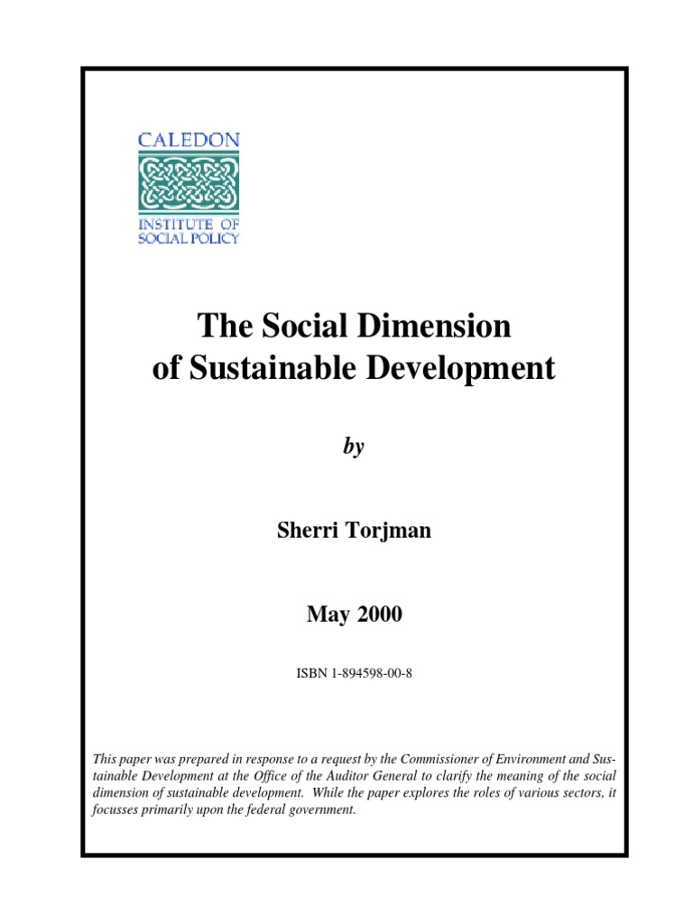 Social Dimension of Sustainable Development | PDF | Poverty | Poverty ...