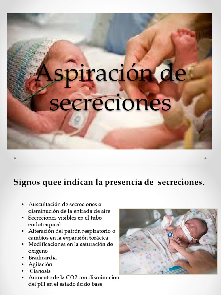 Aspiración de Secreciones | PDF | Tos | Enfermedades y trastornos