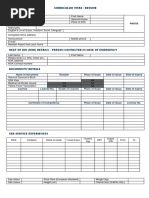 CV Form For Seaman | PDF | Ships | Sailor