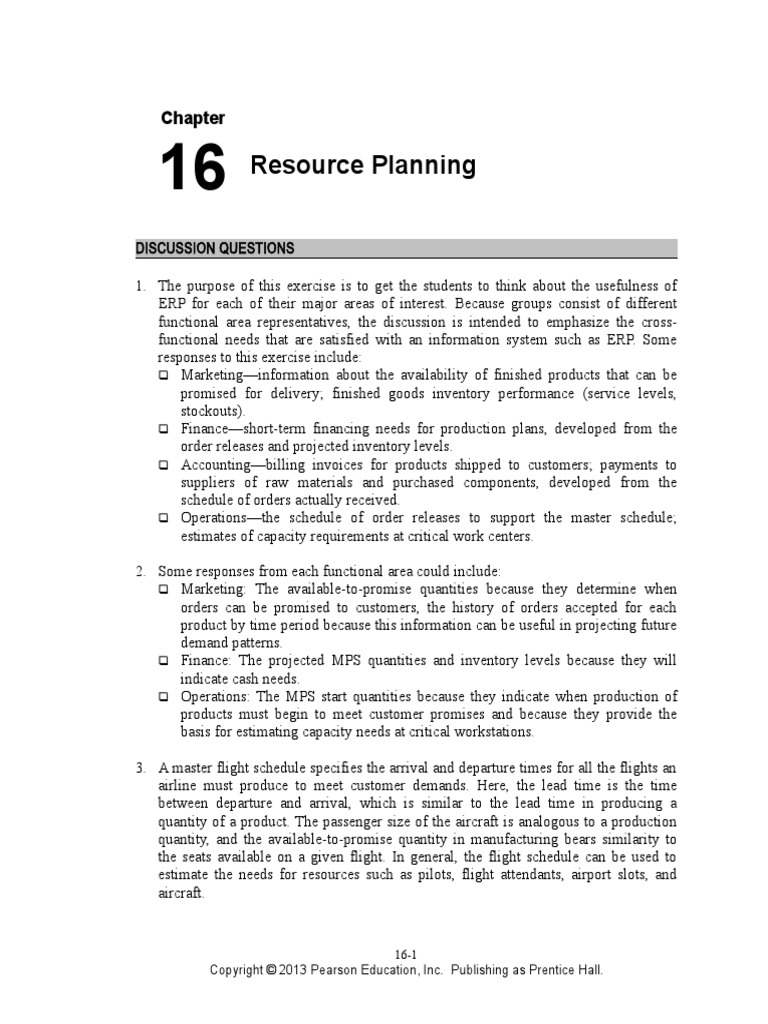 Manual Solution ch15 | PDF | Inventory | Production And Manufacturing