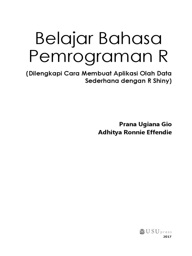 Belajar Bahasa Pemrograman R PDF | PDF | Komputer