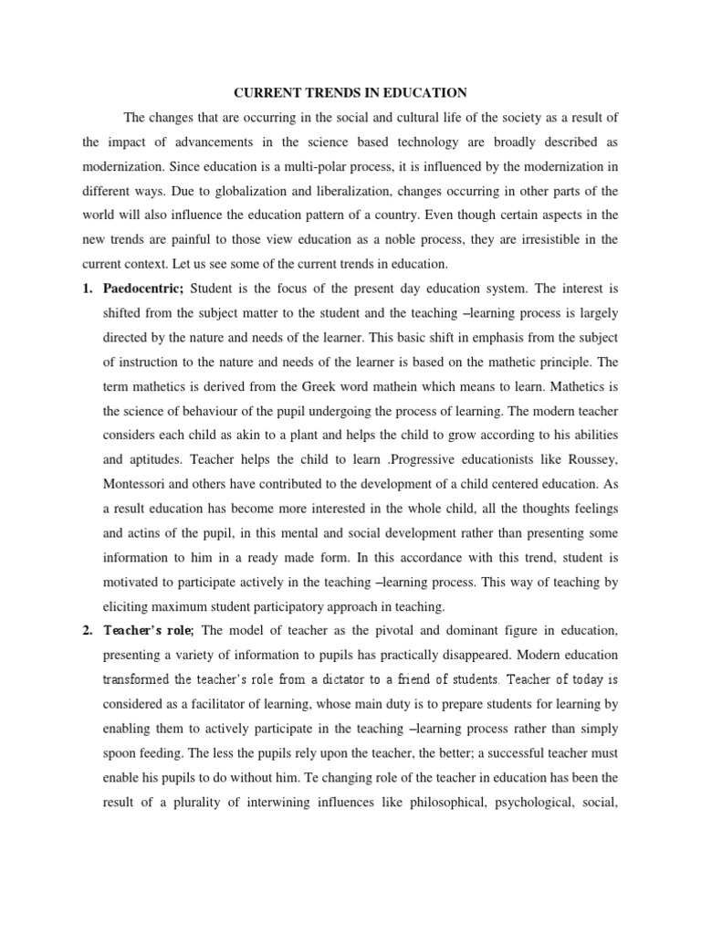 Current Trends in Nursing Education | PDF | Nursing | Teachers