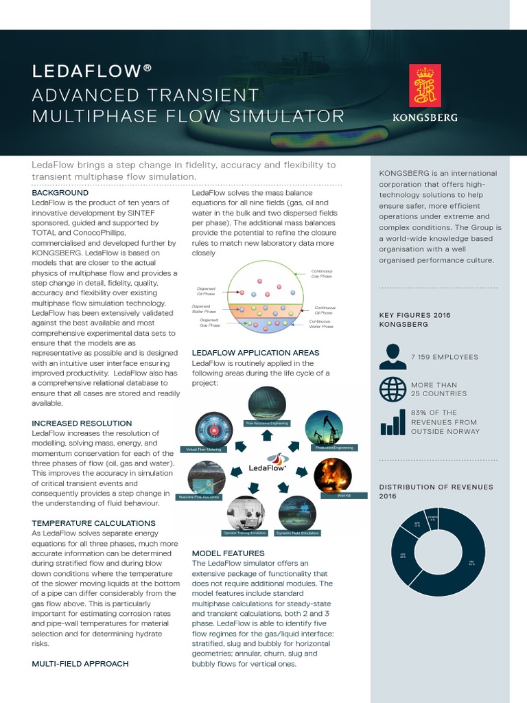 Ledaflow Advanced Transient Multiphase Flow Simul Ator | PDF | Fluid Dynamics | Simulation