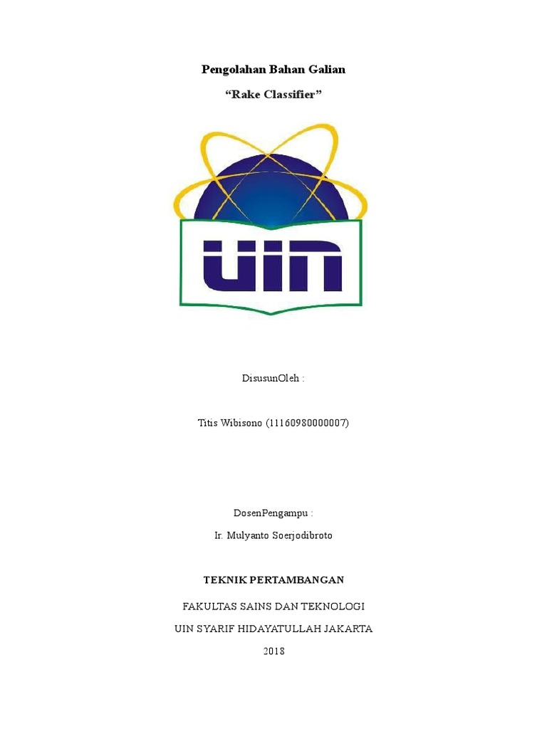 Rake Classifier dalam Pertambangan | PDF