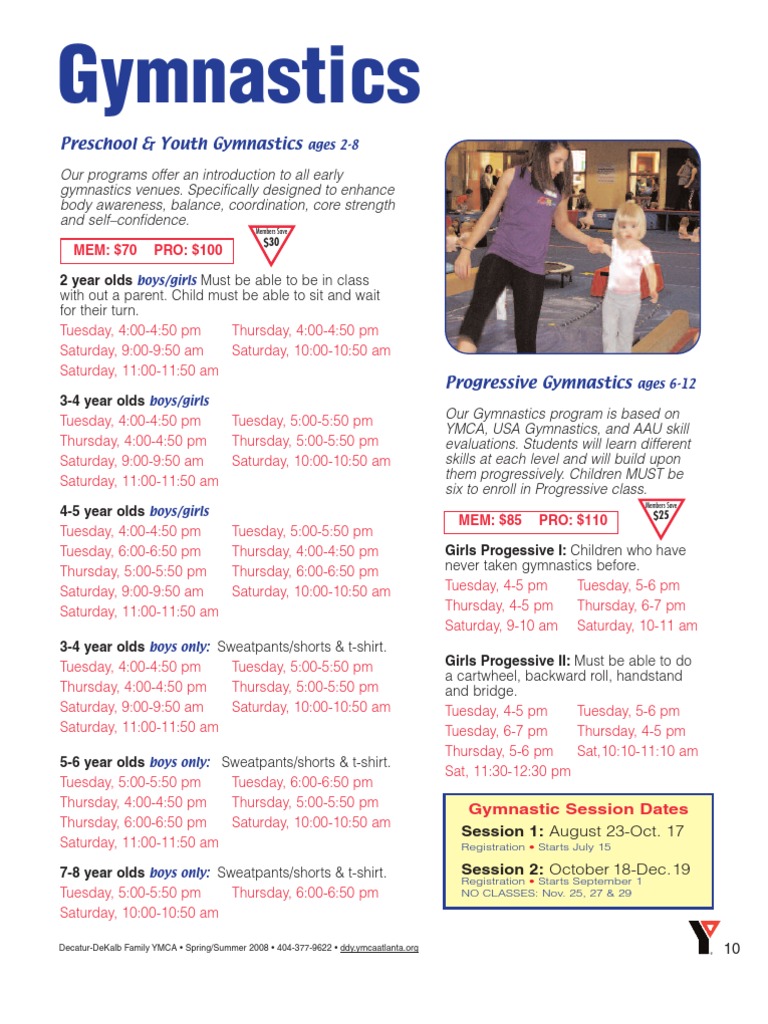Decatur-DeKalb Family YMCA Gymnastics & Dance | PDF | Ballroom Dance ...