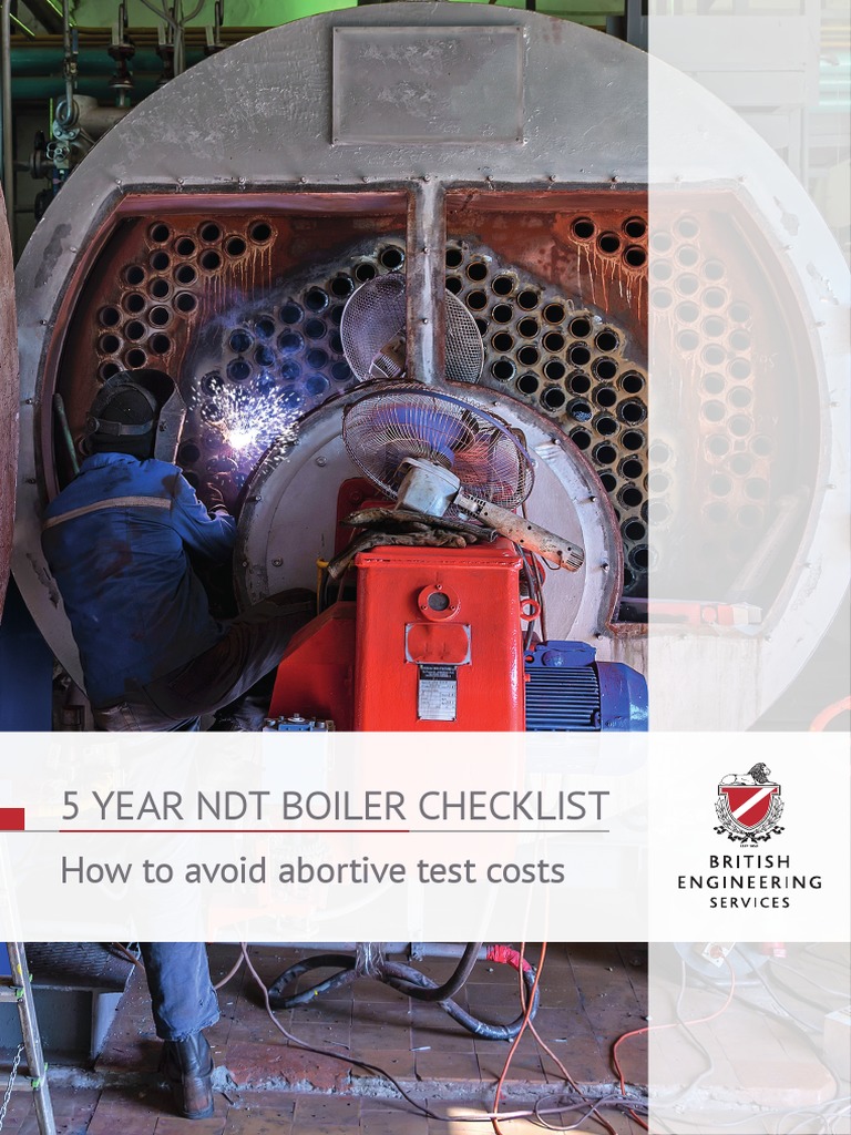 NDT Boiler Inspection Checklist | PDF | Welding | Construction