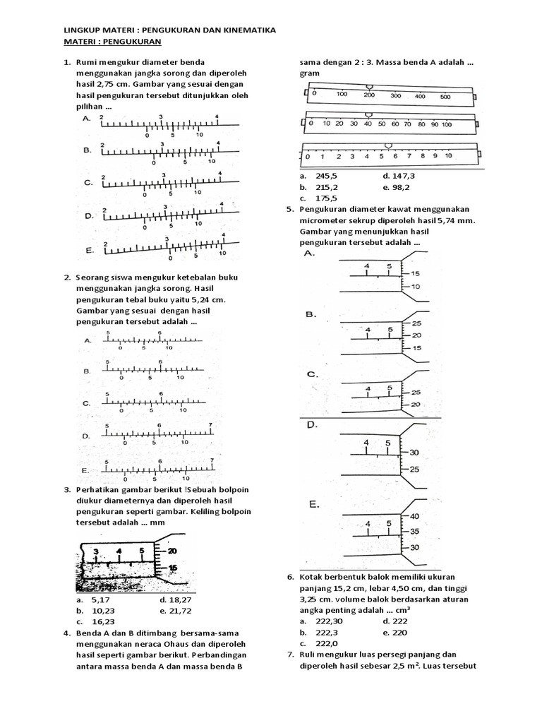 Materi Pengukuran | PDF
