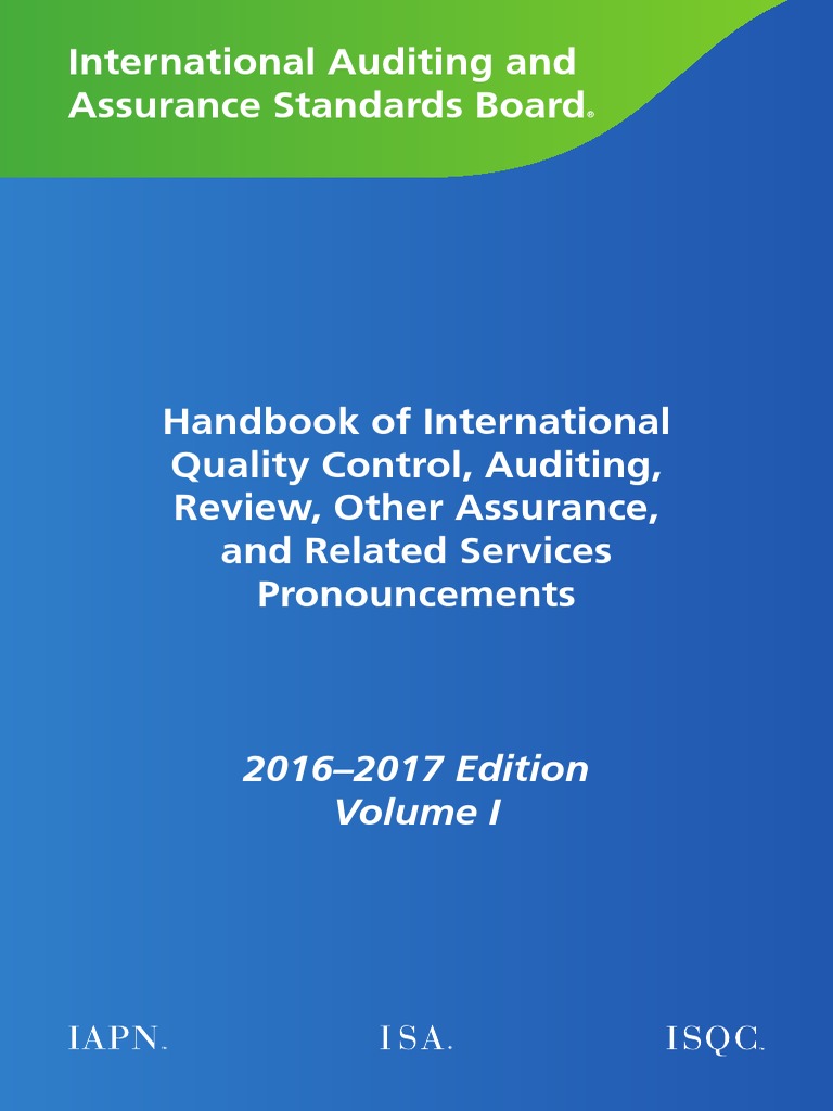 International Auditing and Assurance Standards Board: 2016-2017 Edition ...