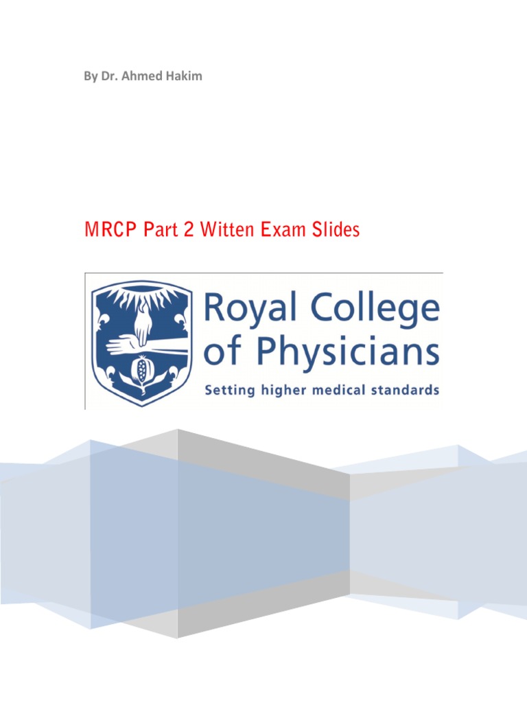 MRCP Part 2 Written Exam Slides (Medicos Republic) | PDF